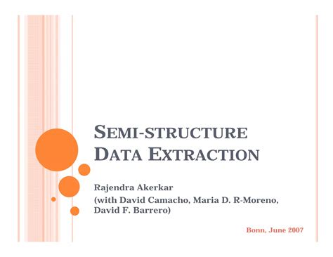 Semi Structure Data Extraction Ppt