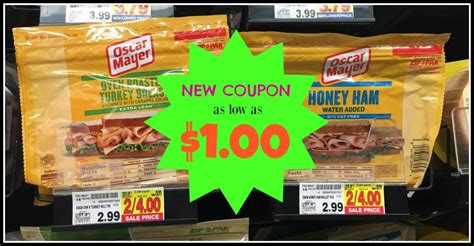 New Oscar Mayer Coupon Zip Pack Lunchmeat As Low As 100 At Kroger