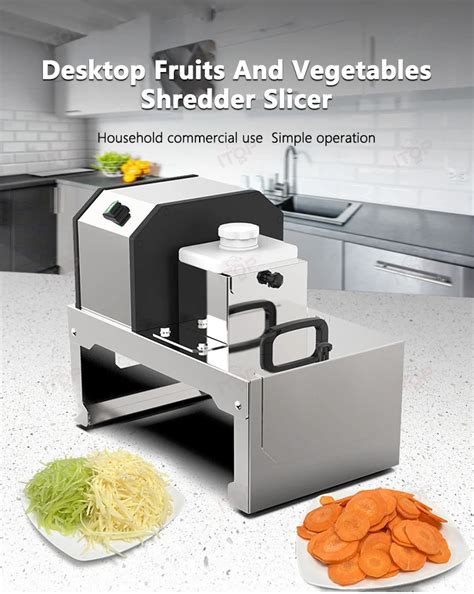 Full Automatic Electric Vegetable Fruit Cutter 250w Stainless Steel