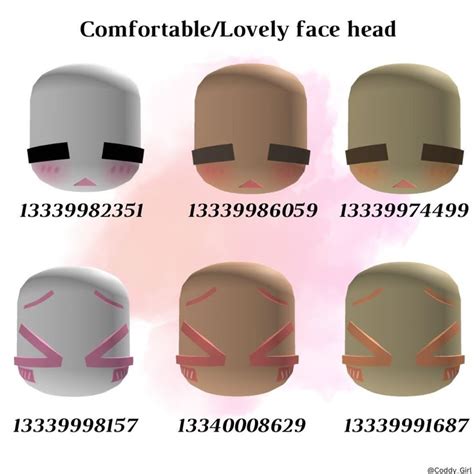 Pin By ♡zᥲᥱᥲᥡᥲ Mіkᥱᥣ ᑲᥣ᥆᥊♡ On Cute And Sweet And Soft Coding Roblox Codes Face Id