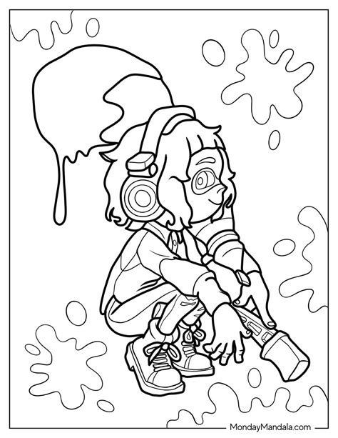 24 Splatoon Coloring Pages Free Pdf Printables