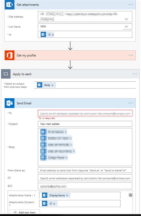 Spo Microsoft Flow Send 3 Attachments Rsharepoint