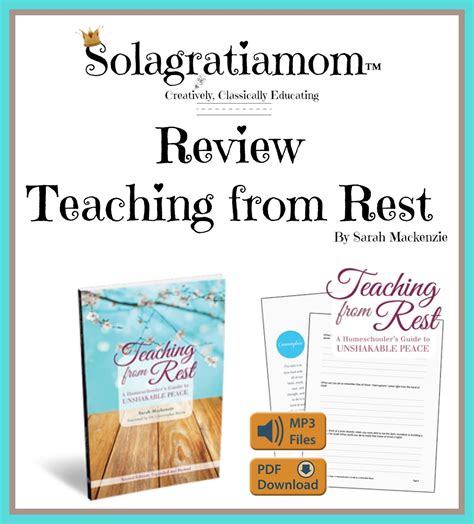Solagratiamom Teaching From Rest A Homeschoolers Guide To