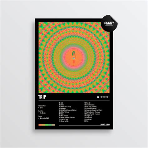 Jhené Aiko Trip Album Cover Poster Sunny Designs Posters