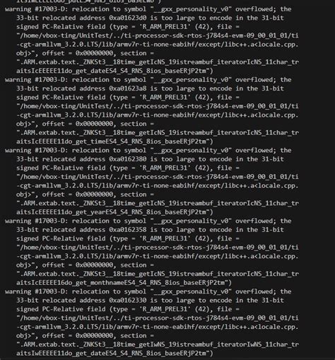 Tda4vh Q1 Ti Arm Clang Compiler Tools C Exceptions Support Problem