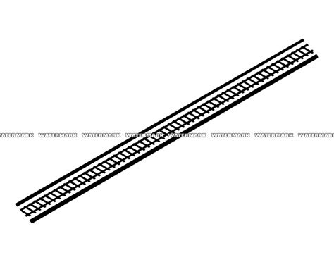 Rails SVG Cut File DXF PNG Clipart Silhouette Cricut Etsy