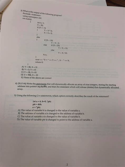 Solved 3 What Is The Output Of The Following Program