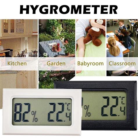 Wholesale Mini Digital LCD Indoor Temperature Sensor Humidity Detector