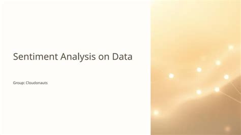 Sentiment Analysis On Twitter Data 1 Pptx