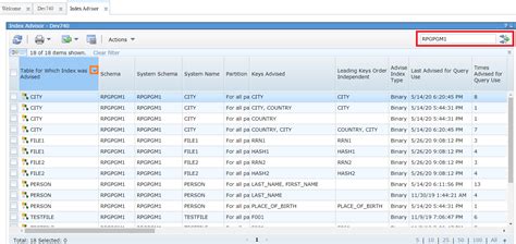 using navigator for i for sql index suggestions rpgpgm