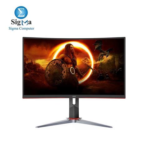 Monitor Aoc C24g2 89 24 Inch Gaming Monitor 1920x1080 165hz Va 1ms Mprt 120srgb Curved 1500r