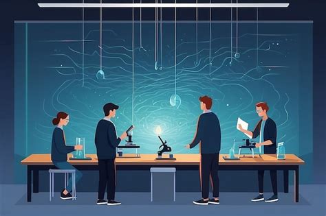 Premium Photo Depict A Physics Lab With Babes Experimenting On The Principles Of Wave