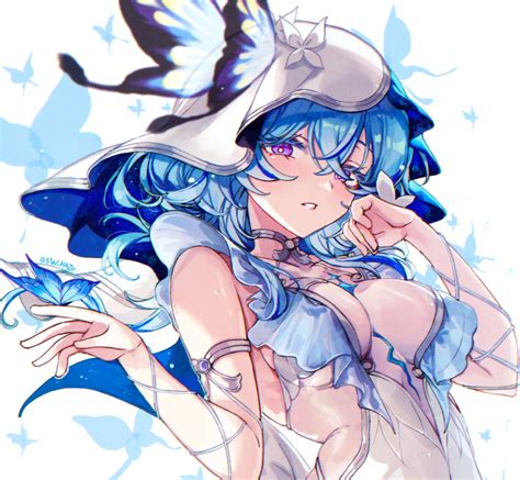 Sw Haze Shorekeeper Wuthering Waves Wuthering Waves Highres Girl Armlet Blue Butterfly