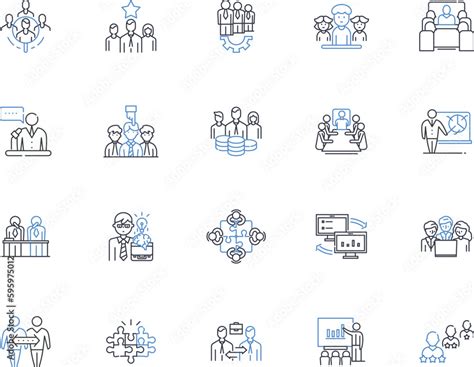 Posse line icons collection. Friends, Crew, Gang, Squad, Allies, Entourage, Tribe vector and ...