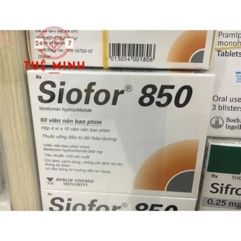 Siofor 850mg Chính Hãng Bán Tại Nhà Thuốc Tuệ Minh