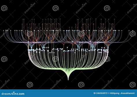 big data visualization digital data threads plot network stock