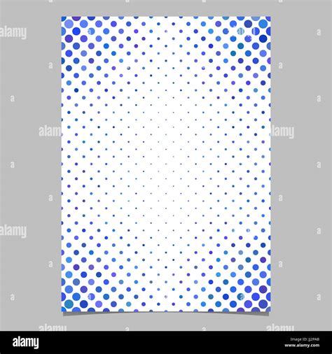 Abstract Circle Pattern Page Background Template Vector Design From Dots In Blue Tones For