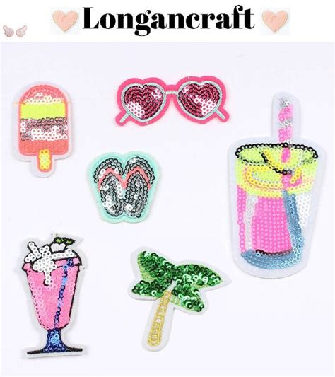 Summer Beach Patch Palm Tree Patch Ice Cream Patches Heart