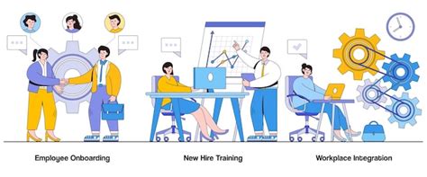 premium vector employee onboarding new hire training workplace