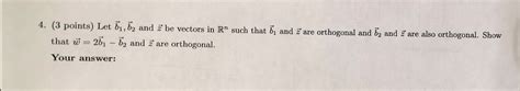 Solved Points Let U V And W Be Vectors In Rn For Chegg Com