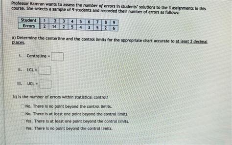 solved professor kamran wants to assess the number of errors
