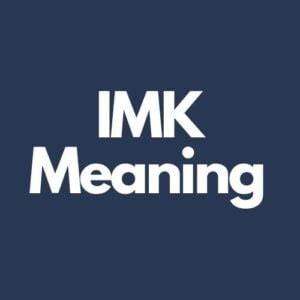 What Does IMK Mean In Texting Real Life Examples
