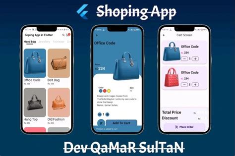 flutter dart shopping app developer sqflite provider qamar sultan