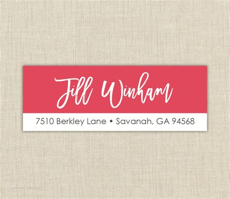 Return Address Labels Return Address Stickers Return Etsy