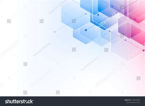 Abstract Hexagon Background Technology Polygonal Design Stock Vector Royalty Free 1039272646