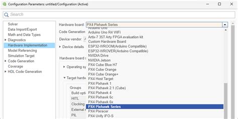 Deployment On Unsupported Px4 Autopilots From Simulink Matlab And Simulink