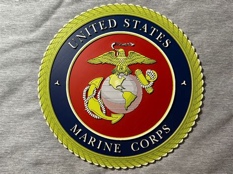 Round Usmc Logo By Hey Ben Makerworld Download Free 3d Models