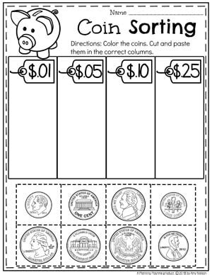 Money Worksheets Planning Playtime