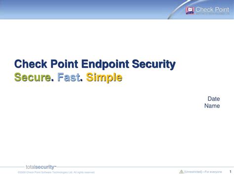 Ppt Check Point Endpoint Security Secure Fast Simple Powerpoint