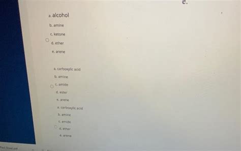 Solved Identify The Functional Groups In Aspartame