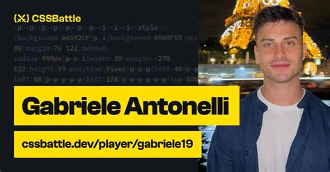 Featured Player Of The Month Gabriele Antonelli Cssbattle Blog