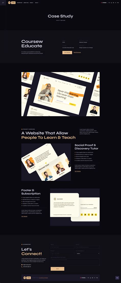Crevidy Ui Ux Designer Portfolio Elementor Pro Template Kit By Deverust