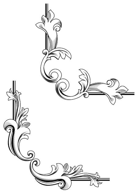 Premium Vector Swirl Elements