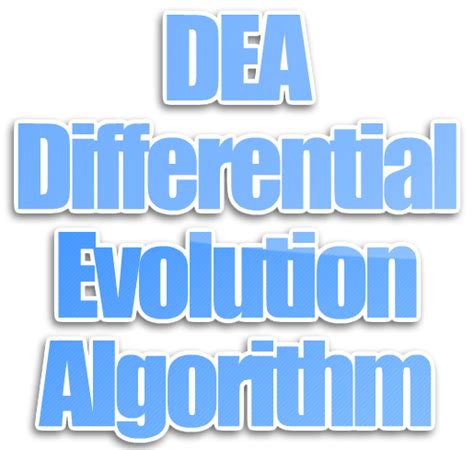 Algoritma Dea Differential Evolution Algorithm Piptools