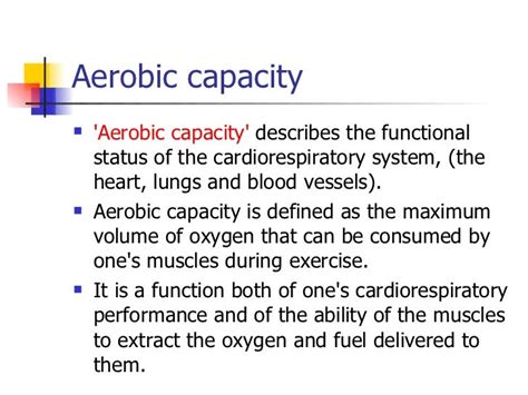 Aerobic Capacity