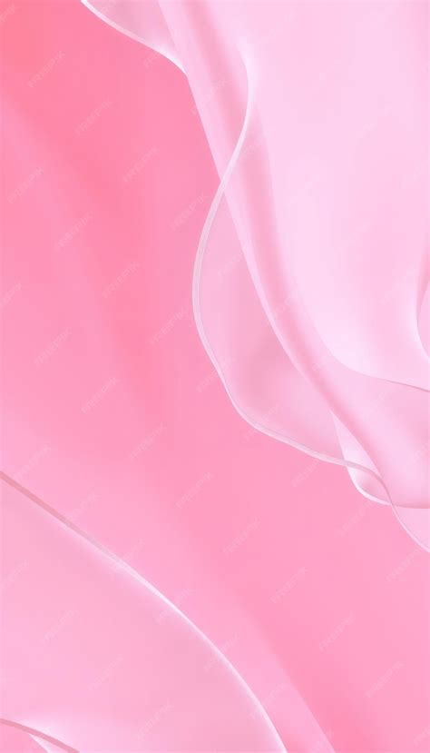 Abstract Pink Background With Soft Flowing Lines Premium Ai Generated Image