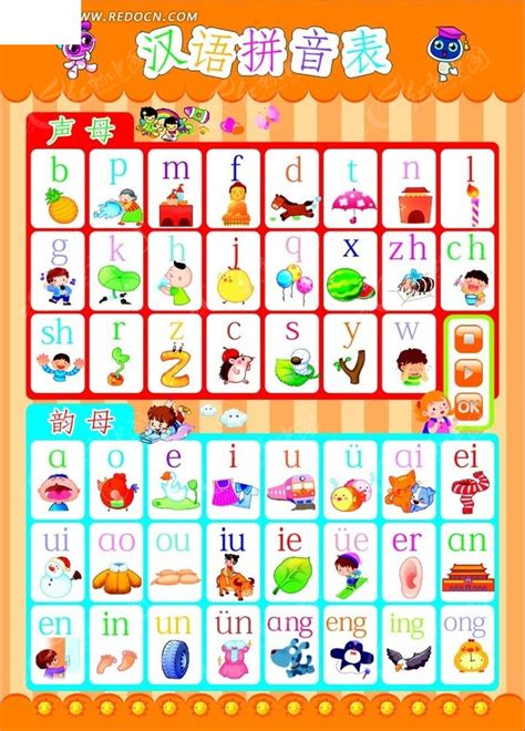 汉语拼音表矢量素材cdr免费下载 红动网