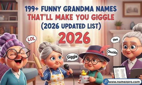 Funny Grandma Names😂 199 Thatll Make You Giggle 2026