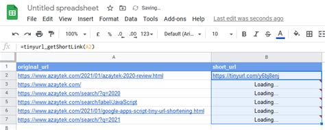 How to bulk-shorten urls in Google Sheets using Google Apps Scripts - a step by step tutorial