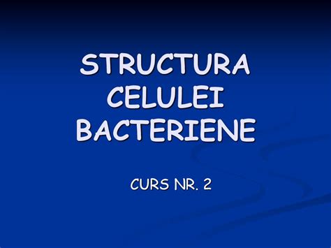 Structura Celulei Bacteriene презентация онлайн