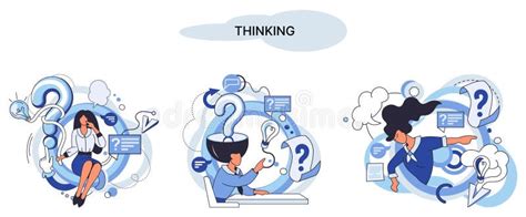 Problem Solving Concept Man Wondering Or Thinking Planning Or Pondering With Question Mark