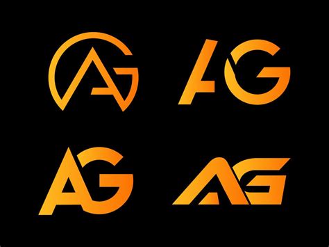 Initial Ag Letter Logo Design Vector Graphic By Rajuahamed3aa
