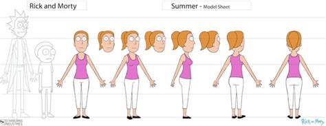 Rick And Morty 2013 Current Part 2 Model Sheets Turnarounds