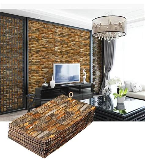 Стеновая панель Панели самоклеющиеся для стен плитка 70 смx3м мягкие 3д 3d интерьерные пвх