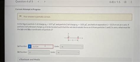 solved in the figure particle 1 of charge q1 1 07μc and