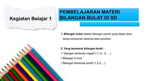 Powerpoint Bilangan Bulat Matematika Pgsd Pptx